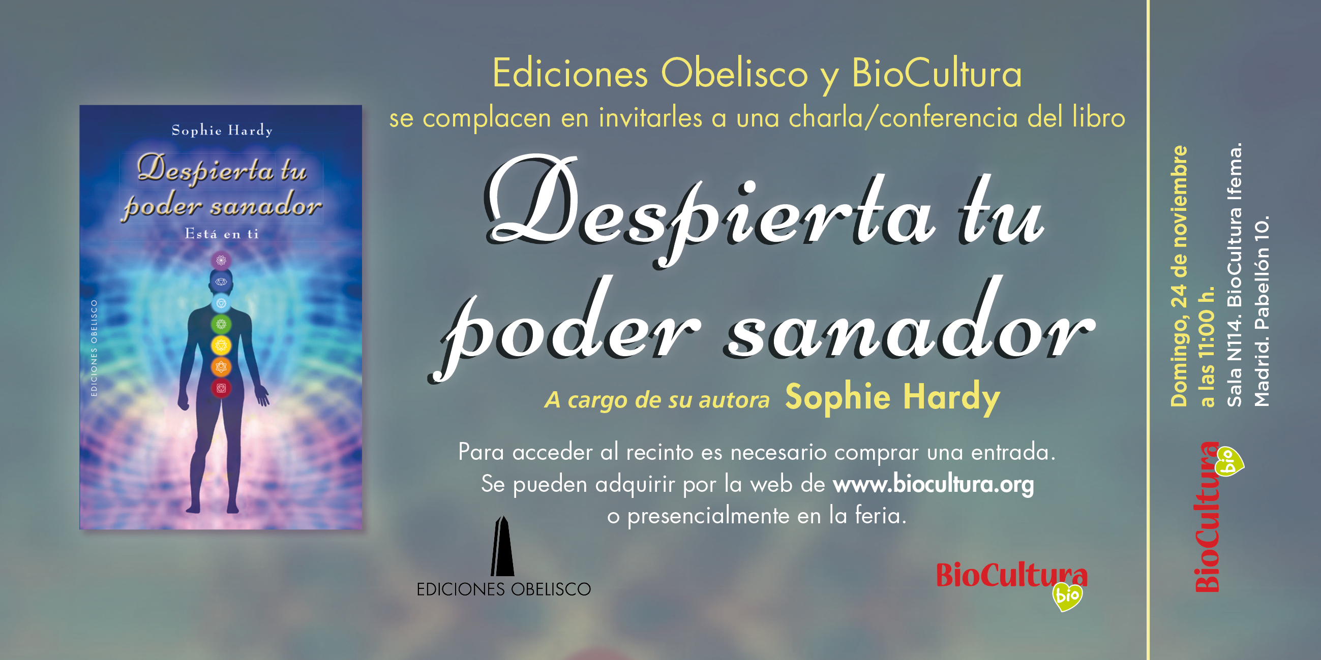 Presentación de "Despierta tu poder sanador" en BioCultura - Ediciones Obelisco
